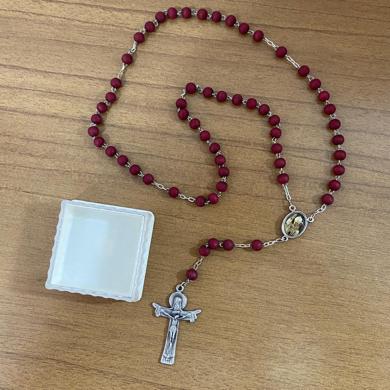 TERÇO PERFUMADO NOSSA SENHORA DE FÁTIMA E PAPA JOÃO PAULO II 06MM (1 U ...